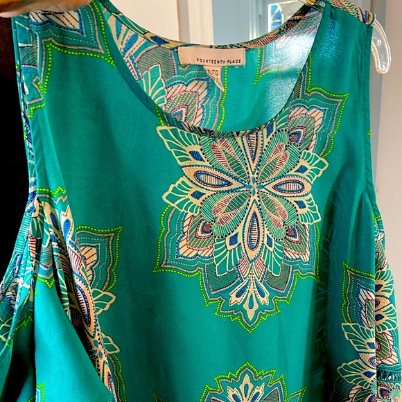 Tops | Very Beautiful Teal Blouse Very Comfy And Loose | Poshmark